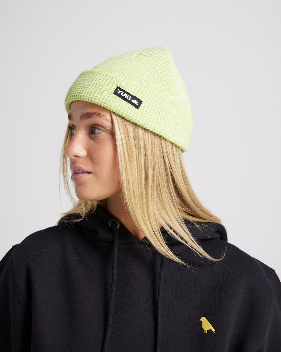 Waffle Beanie Washed Jade – Yuki Threads