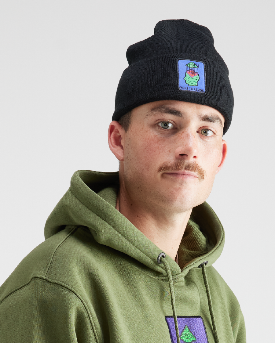 BRAIN FREEZE BEANIE BLACK – Yuki Threads
